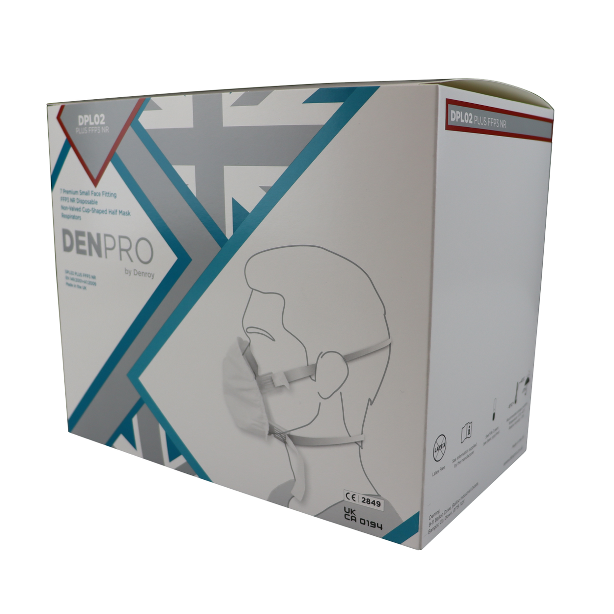 DPL02 FFP3 Small Mask | No Valve | High FitTest | Comfort | UK | DENPRO ...